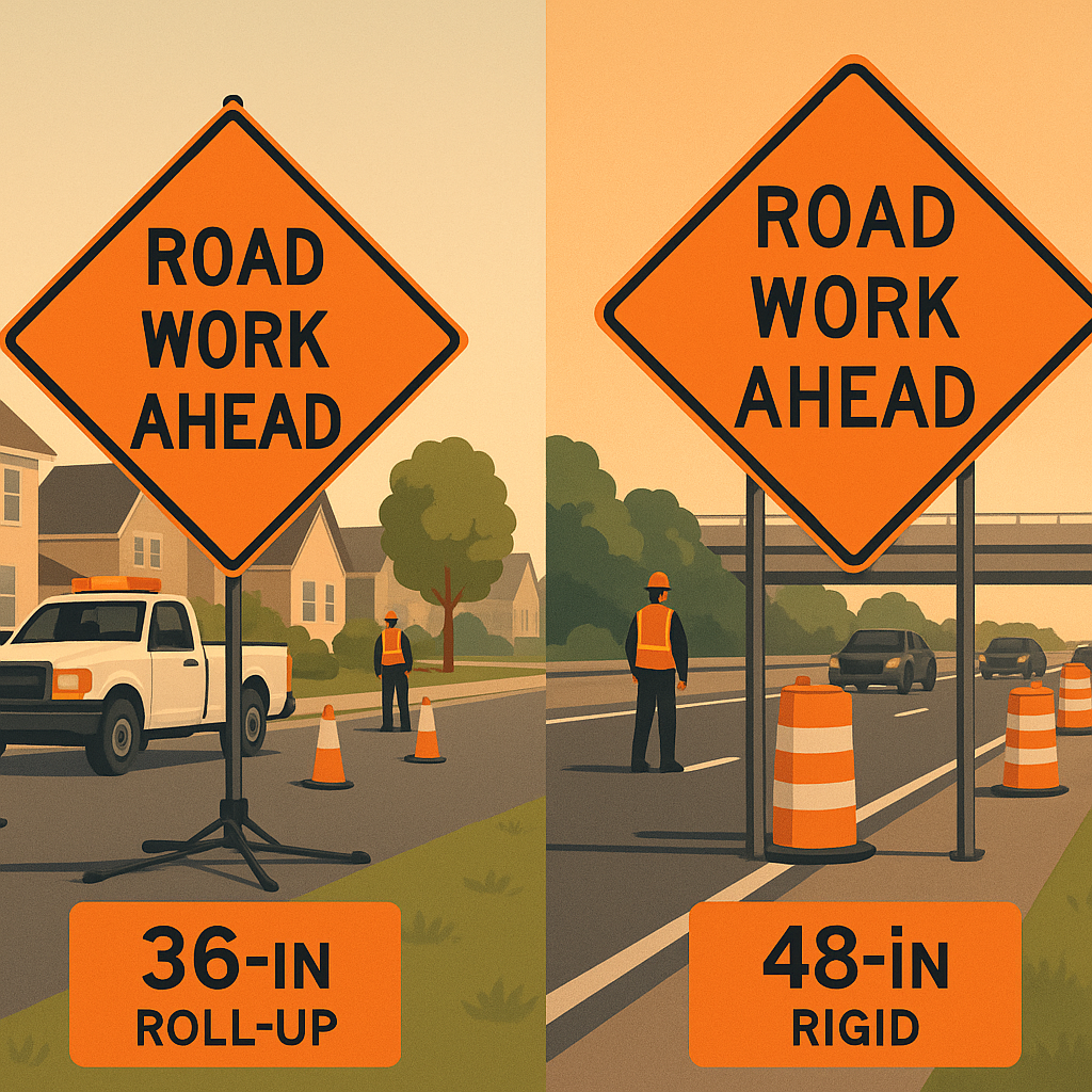 36-Inch vs. 48-Inch Construction Signs — Which Size Is Right for Your ...