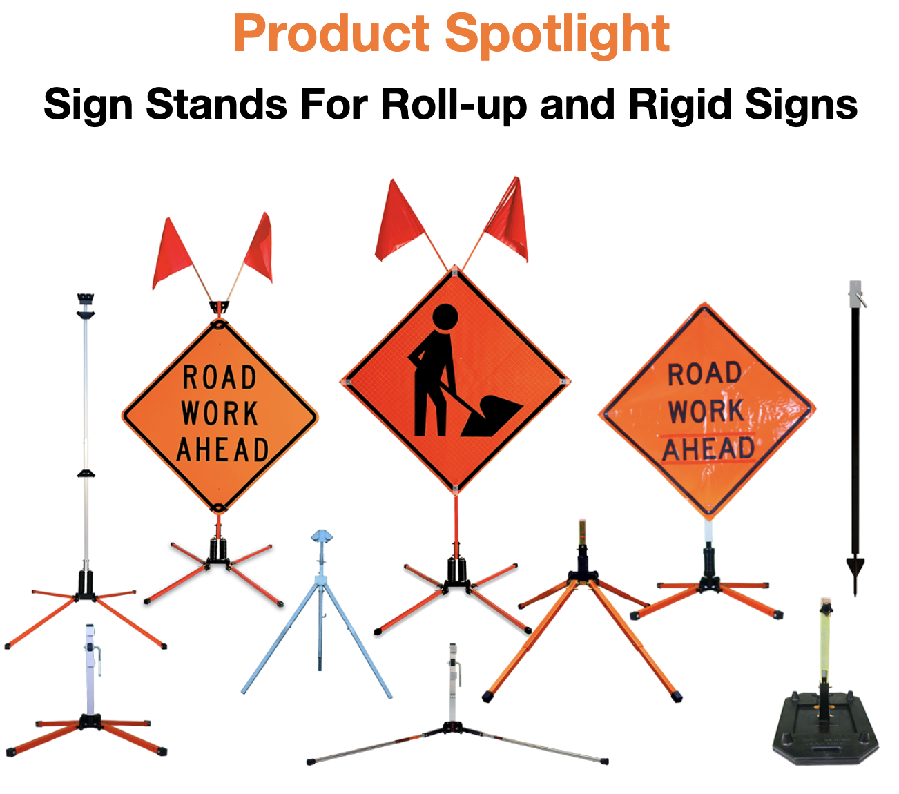Product Spotlight: Sign Stands For Roll-up and Rigid Signs - Traffic ...