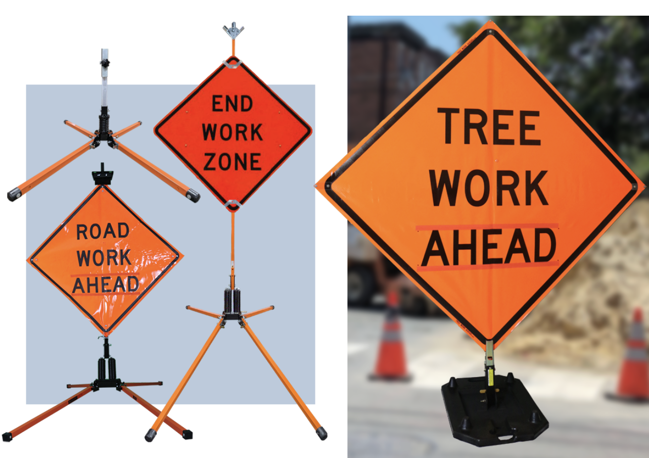 Product Spotlight: Sign Stands for Roll-Up & Rigid Signs - Traffic ...