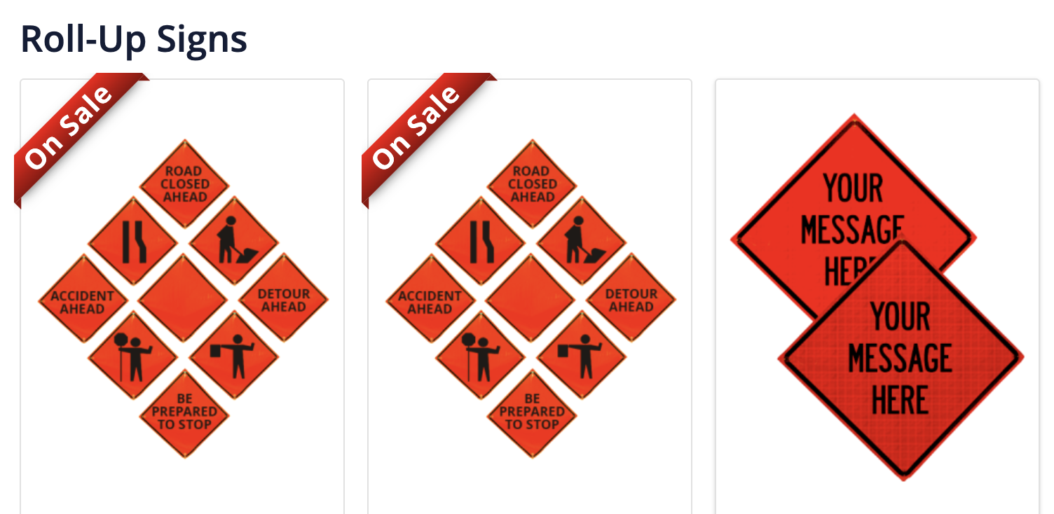 Category Spotlight: Roll Up Construction Signs - Traffic Safety ...
