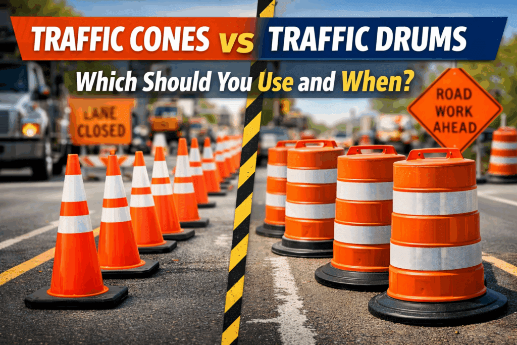 Traffic Cones vs Traffic Drums: Which Should You Use and When ...