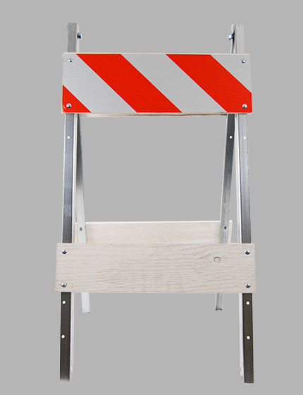 Economy Wood and Steel Folding Barricade | Traffic Safety Store