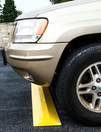 4' Solid Plastic Speed Bump | Traffic Safety Store