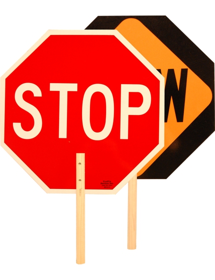 18" STOP/SLOW Paddles | Traffic Safety Store